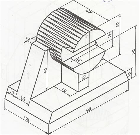 Tutorial 14 3d Engineering Drawing 3 Auto Cad Grabcad Tutorials