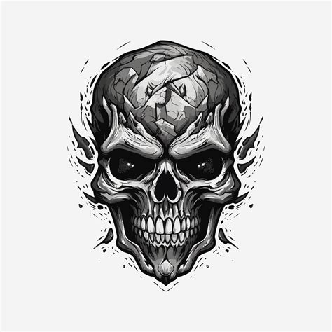 Logo Of An Angry Skull Designed In Esports Illustration Style 22971625