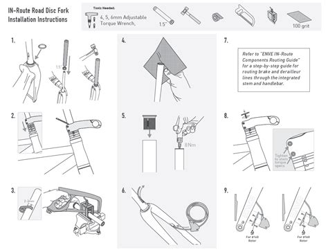 In Route Road Disc Fork Installation Guide Enve Support Center Home