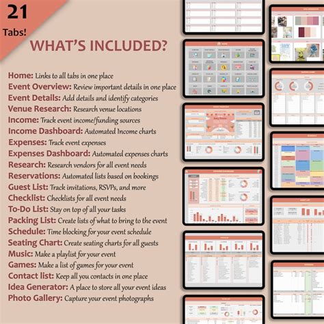 Google Sheets Event Planner Template Digital Event Planner Spreadsheet Event Party Budget