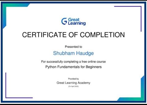 Shubham Haudge On Linkedin Greatlearning
