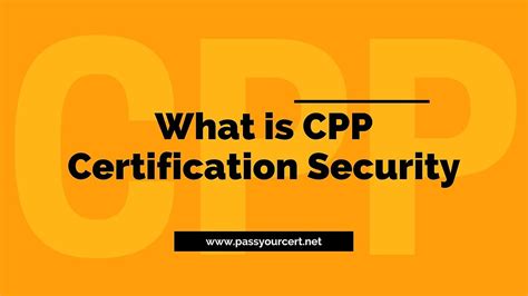 What Is Cpp Certification Security