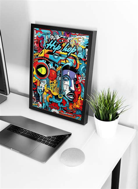 Hip Hop Wall Art For Rappers Printable Music Poster Digital Poster Framed Hip Hop Pop Art