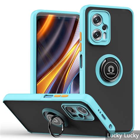 ốp lưng POCO X4 GT X3 PRO NFC GT F4 F3 Sang trọng Nhẫn acrylic cứng Vỏ ngoài Hỗ trợ chống sốc Xe