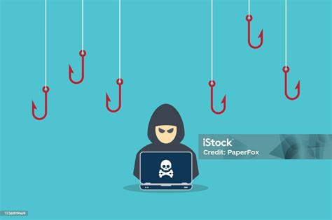해커 공격 해커 및 사이버 범죄자 피싱 신원 도용 사용자 로그인 비밀번호 문서 이메일 및 신용 카드 해킹 및 웹 보안 인터넷 피싱 개념입니다 벡터 그림 개성 개념에 대한
