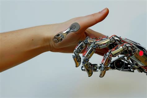 Premium Photo Bridging Humanity And Technology Humanrobot Interaction