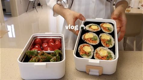 Vlog 자취생의 24시간 🍛 🍱 봄맞이 삼시세끼 집밥 만들어 먹기 새콤달콤 과일청 실패없는 파김치 레시피 두릅 김밥