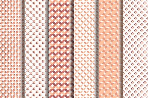 엽서 플래 카드 직물 종이 접시 등과 같은 다양한 표면에 인쇄하기위한 갈색 베이지 색 꽃과 잎의 반복되는 매끄러운 패턴 모음 0명에 대한 스톡 벡터 아트 및 기타 이미지