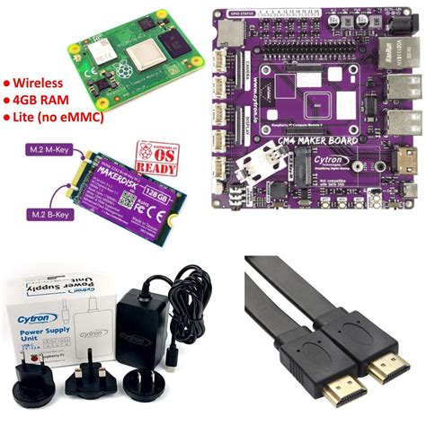 Raspberry Pi Cm4 Wireless 4g Ram Lite No Emmc And Kits