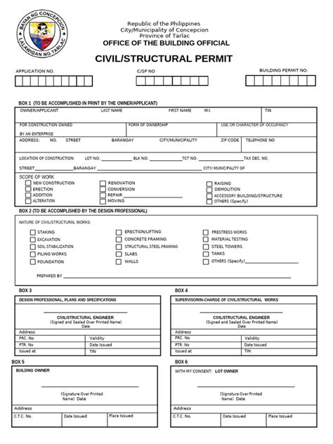 Civil Structural Permit Pdf Specification Technical Standard