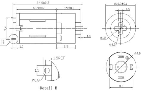 10mm Planetary Gear Motor Ratio 171 1 1 5v 3v Dc Model Nfp 10gp M10