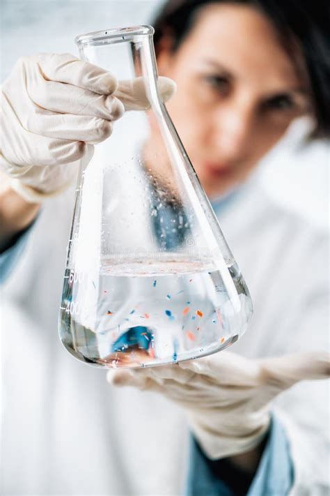 Microplastics Laboratory Analysis Stock Photo Image Of Pieces Person