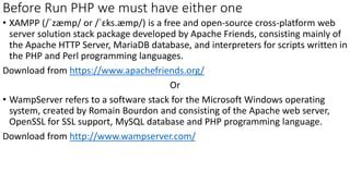 Php Pptx Programming Languages Computing