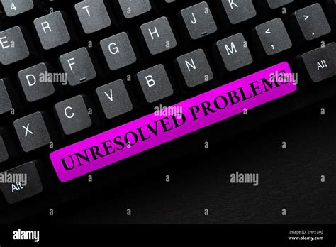 Sign Displaying Unresolved Problems Business Idea Those Queries No One Can Answer Unanswerable