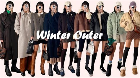 Winter Outer Haul⛄ 유행 안타는 겨울 아우터 10가지 추천 코트 패딩 무스탕까지 겨울데일리룩 필수템 겨울패션하울and룩북 Youtube