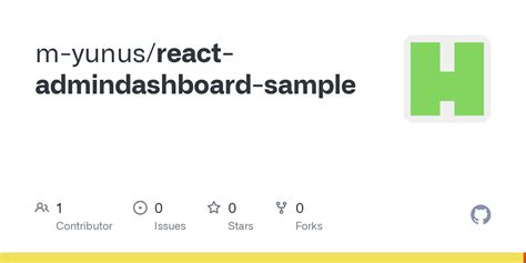 GitHub M Yunus React Admindashboard Sample