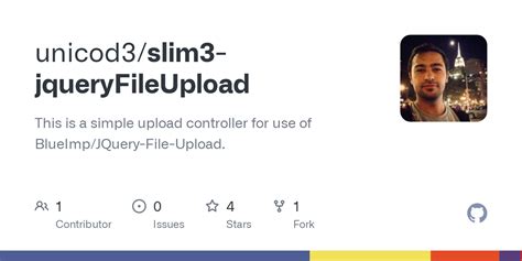 Github Unicod3slim3 Jqueryfileupload This Is A Simple Upload Controller For Use Of Blueimp