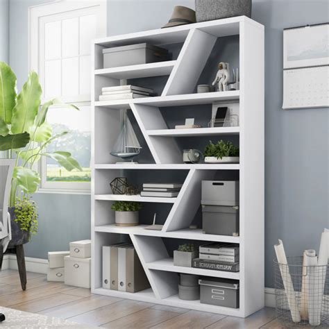 Mercury Row® Dailey Geometric Bookcase And Reviews Wayfair