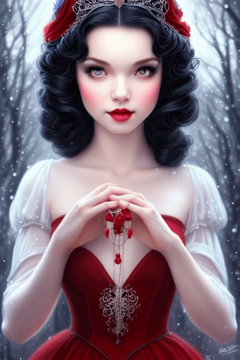 Cute Snow White Princess Graphic Creative Fabrica