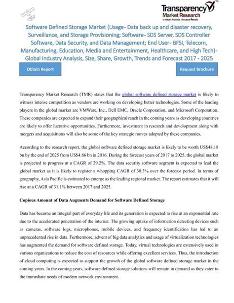 Software Defined Storage Market Shift To Cloud Based Infrastructure Generates Unprecedented Demand