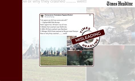 Fact Check Captain Shiv Kumar Did Not Claim Loss Of Rafale