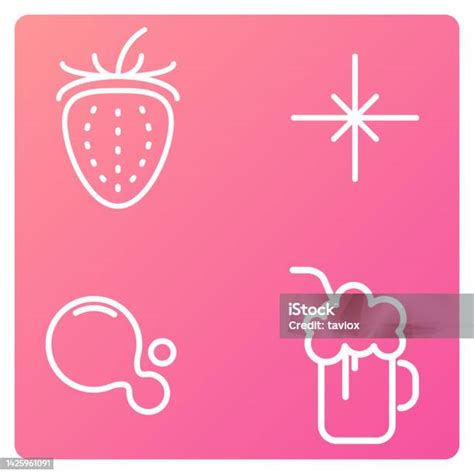 딸기 라인 벡터 아이콘 그래픽 로고 일러스트 레이 션 플랫 신선한 베리 과일 기호 건강한 생활방식에 대한 스톡 벡터 아트 및 기타 이미지 건강한 생활방식 건강한 식생활