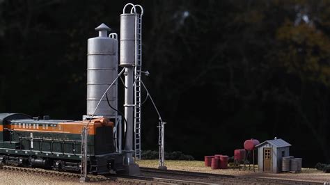 Gold Building Diesel And Sand Filling Facilty Model Railroad Academy