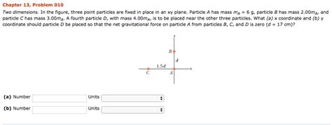 Solved Two Dimensions In The Figure Three Point Particles