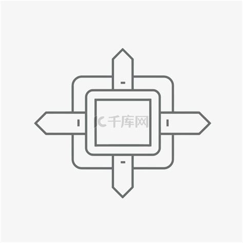 附近有多个箭头的正方形 向量素材图片免费下载 千库网