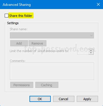 Methods To Stop Sharing A Folder In Windows Password Recovery