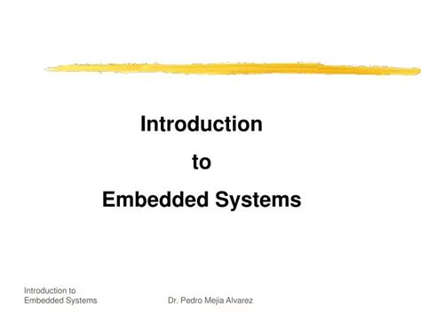 Ppt Introduction To Embedded Systems Powerpoint Presentation Free