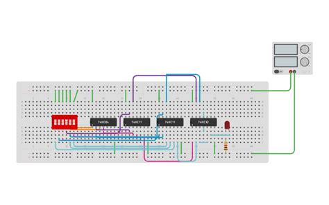 Circuit Design 4 X 1 Multiplexer Tinkercad