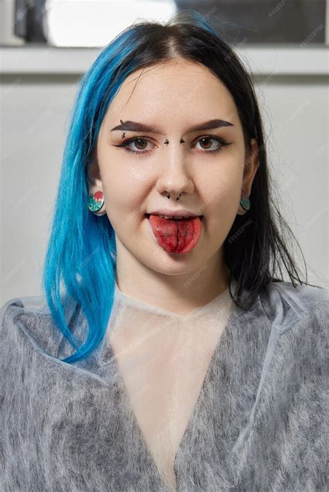 Premium Photo Tongue Splitting Cutting The Tongue One Type Of Modification Of The Human Body