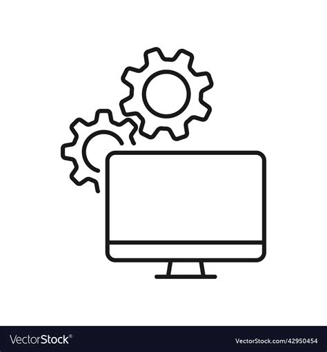 Application Icon Website Programming And Coding Vector Image
