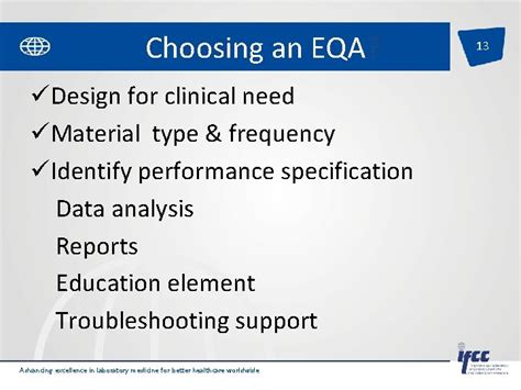 Principles Of EQA Annette Thomas Chair IFCC