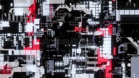 Flying Through Technology Background Stock Footage Video Of Computer