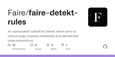 Github Fairefaire Detekt Rules An Opinionated Ruleset For Detekt