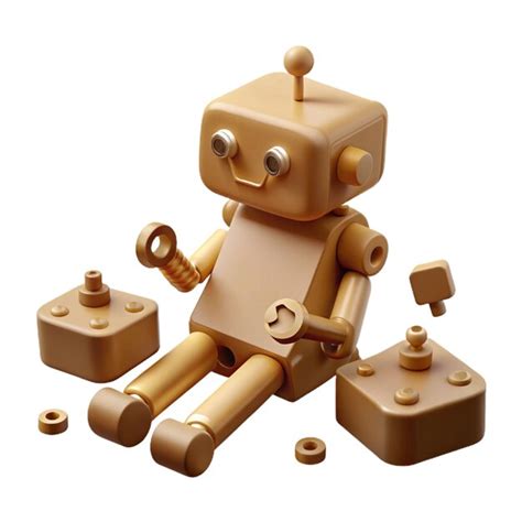 A Robot Made Of Legos And A Keychain Premium Ai Generated Psd