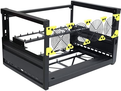 Mining Rig Frame For Open Air GPU Miners TekHouseVEDDHA T3 6 GPU Stackable Open Air Mining