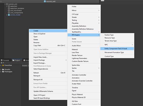 Create Entity Upgrade Unity Rts Engine Documentation