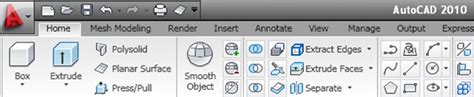 cara setting workspace 3d modeling di autocad 2010