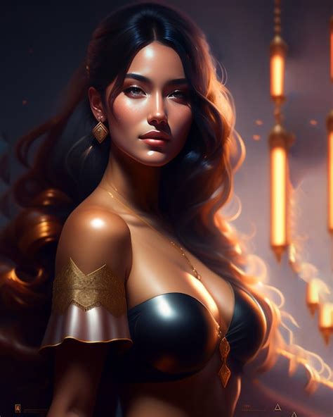 Premium Photo Lexica Style Artwork Ai Created Image Of The Woman