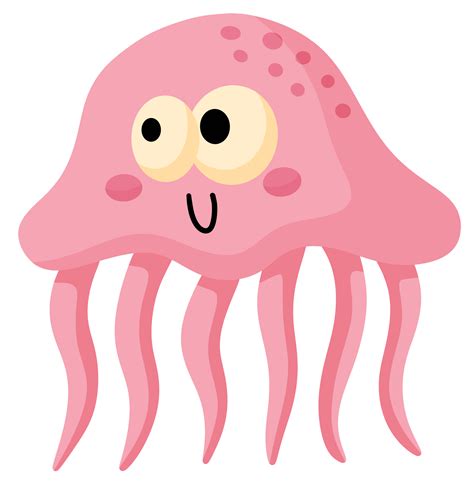 Cartoon Jellyfish Icon 18801755 Png