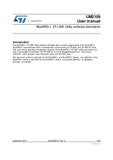 Stmicroelectronics Um1075 St Link V2 In Circuit Debugger Programmer