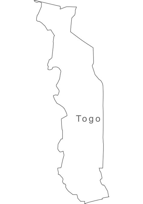 Printable Togo Map Printablelib