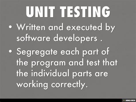 UNIT TESTING PPT