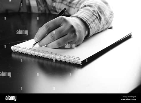 Pen Writing Hand Babe Stock Photo Alamy