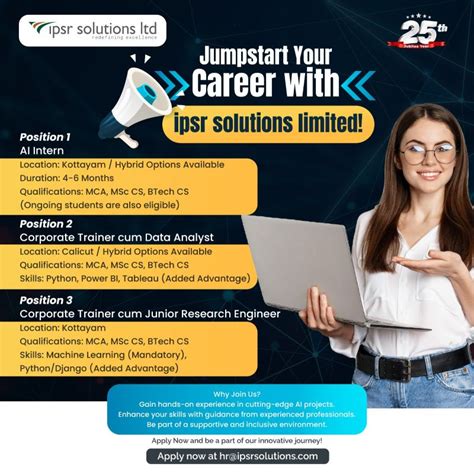 Ipsr Solutions Ltd On Linkedin Jobalert Careeropportunities Ai