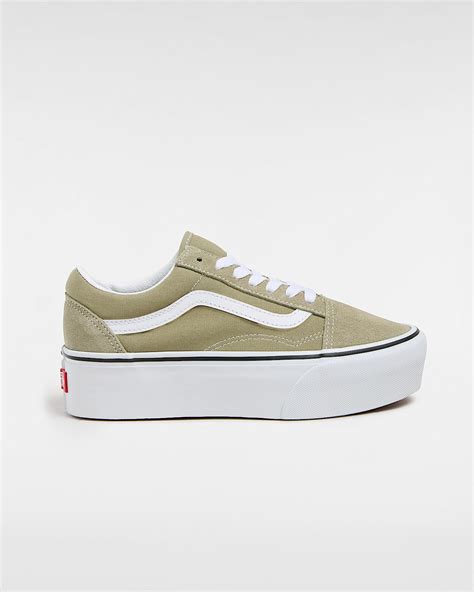 Old Skool Stackform Shoes In Green Vans Se