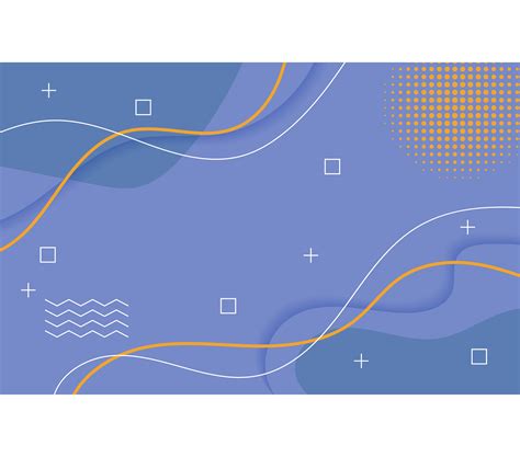 Gradient Blue Flat Design With Line Wave And Geometric Patterns Best